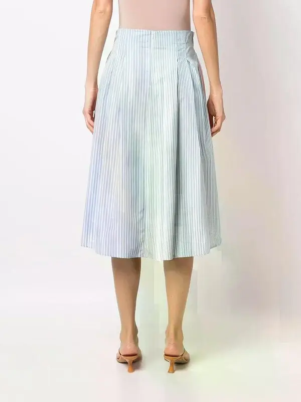 Woolrich Striped Poplin Skirt