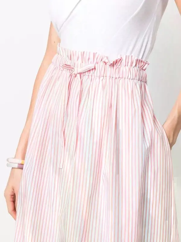 Woolrich Striped Poplin Skirt