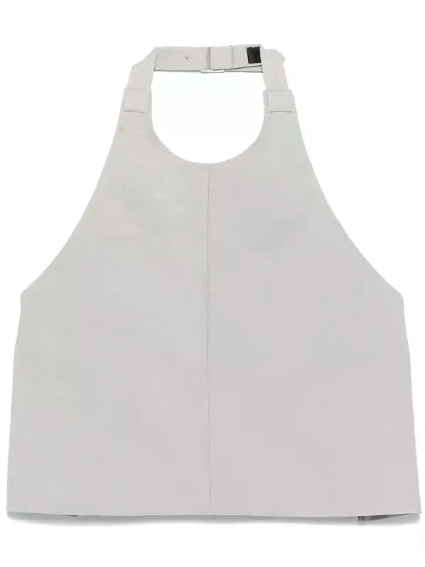 Wardrobe.NYC Backless Halterneck Top - Grey