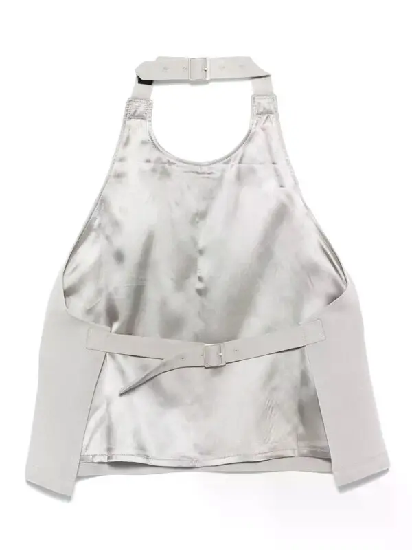 Wardrobe.NYC Backless Halterneck Top - Grey