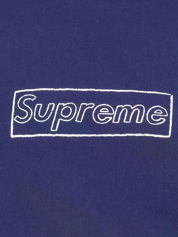 Supreme X Kaws Chalk Logo Hoodie