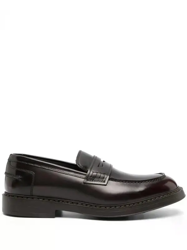 DOUCAL'S High-shine Leather Loafers