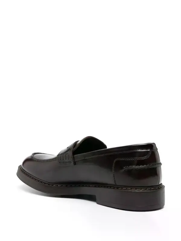 DOUCAL'S High-shine Leather Loafers