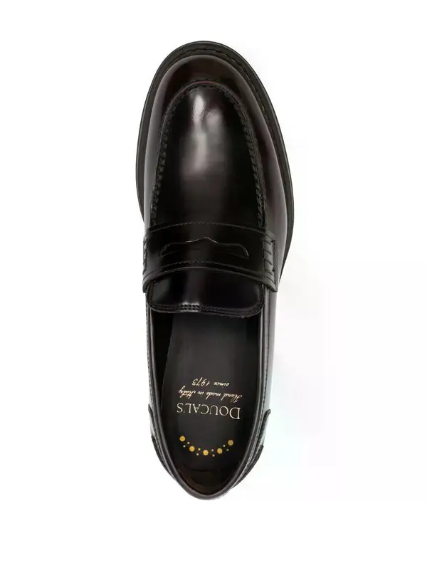 DOUCAL'S High-shine Leather Loafers