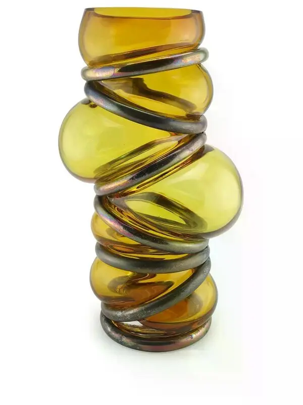VANESSA MITRANI Chain Ring Glass Vase - Yellow
