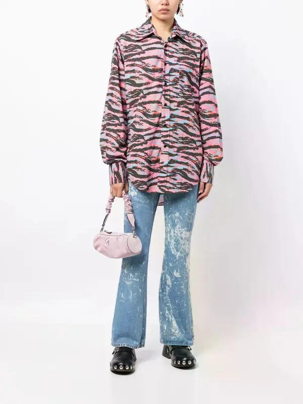 ERL Zebra-print Cotton Shirt