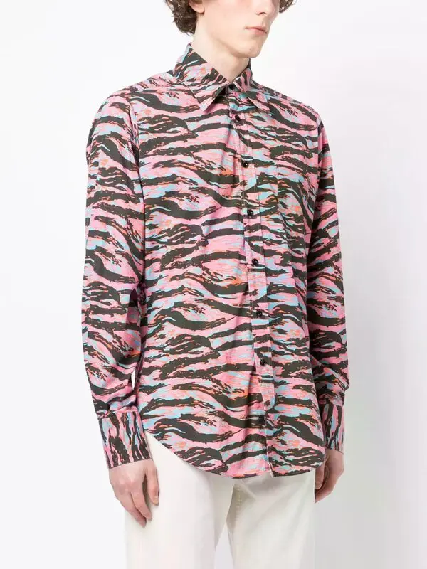 ERL Zebra-print Cotton Shirt