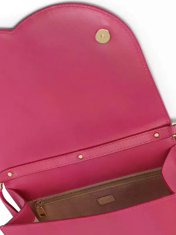 Dolce & Gabbana Dg Logo Leather Cross Body Bag - Pink