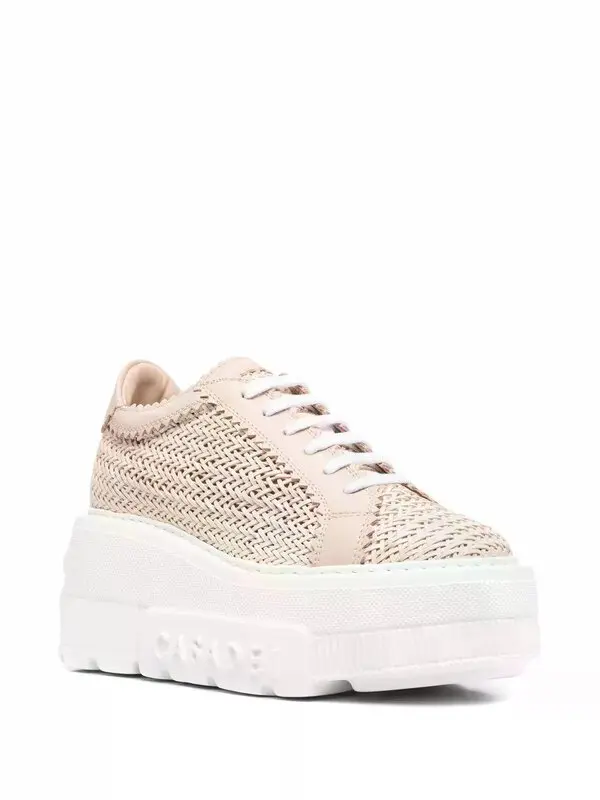 Casadei Interwoven-detail Chunky Sneakers - Pink