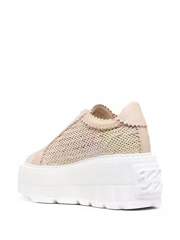 Casadei Interwoven-detail Chunky Sneakers - Pink