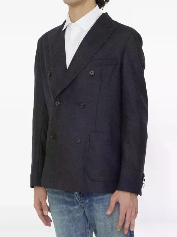 TONELLO Wool Double-breasted Blazer