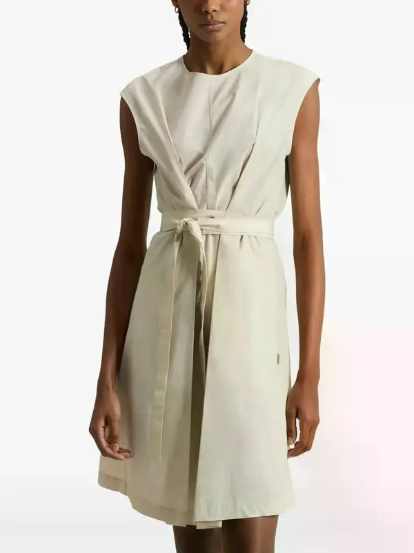 Woolrich Poplin Belted Dress - Neutrals