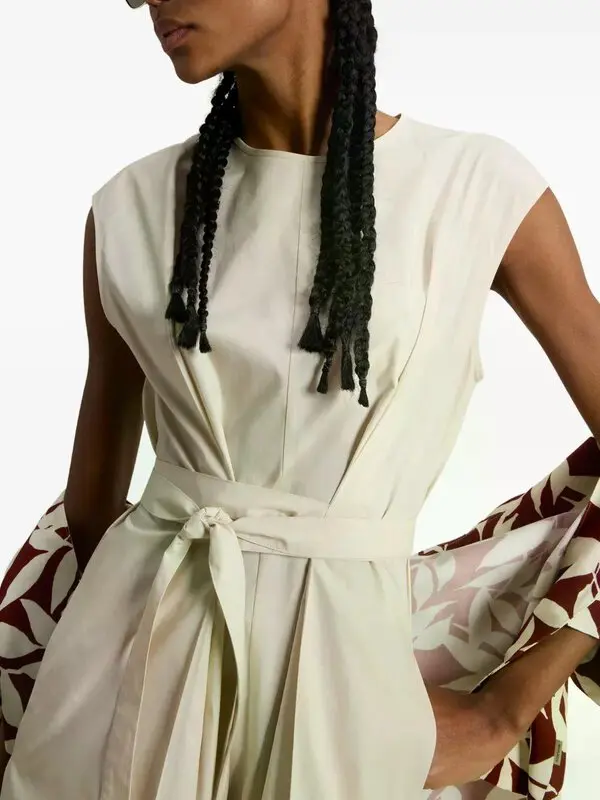 Woolrich Poplin Belted Dress - Neutrals