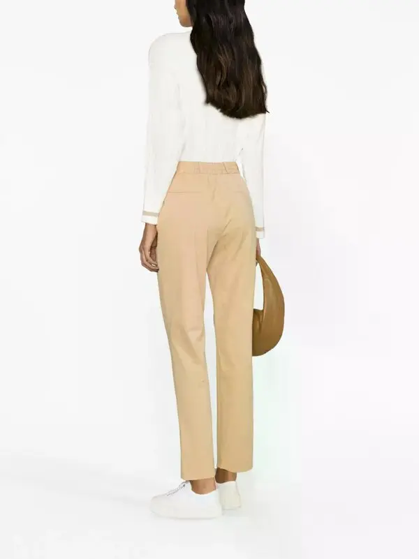 Eleventy Tapered Drawstring Trousers - Neutrals