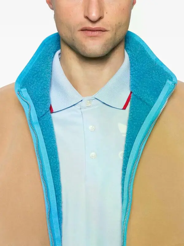 Adidas Zip-up Fleece Sweater With Embroidered Logo