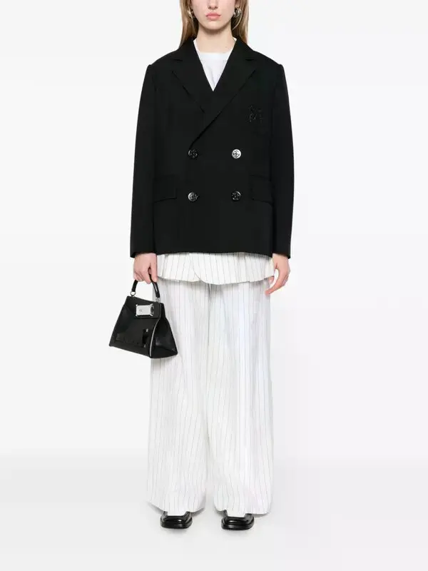 Sacai Logo-appliqué Blazer