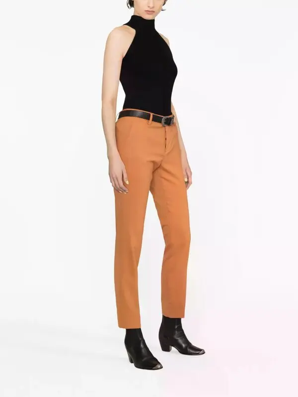 Dsquared2 Slim-cut Tailored Trousers In Burnt