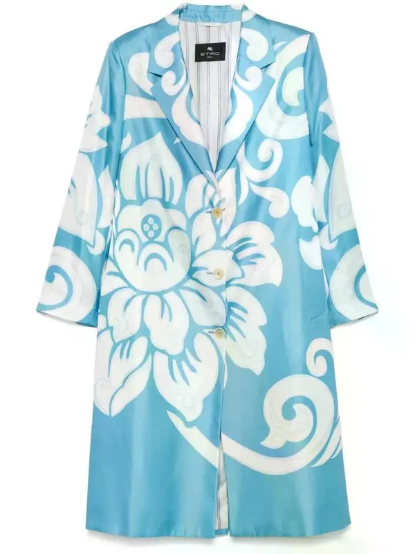 Etro Graphic-print Silk Coat