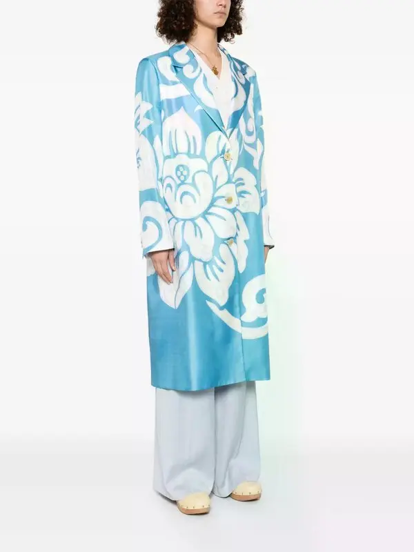 Etro Graphic-print Silk Coat