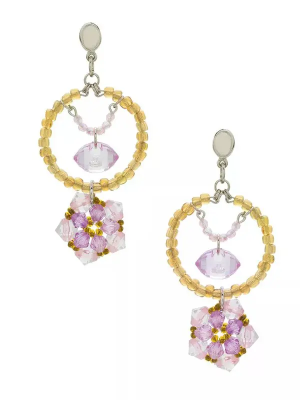 AMIR SLAMA Stars Earrings - Yellow