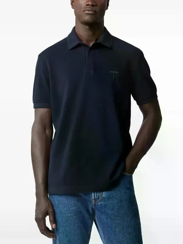 TOD'S Embroidered-logo Polo Shirt