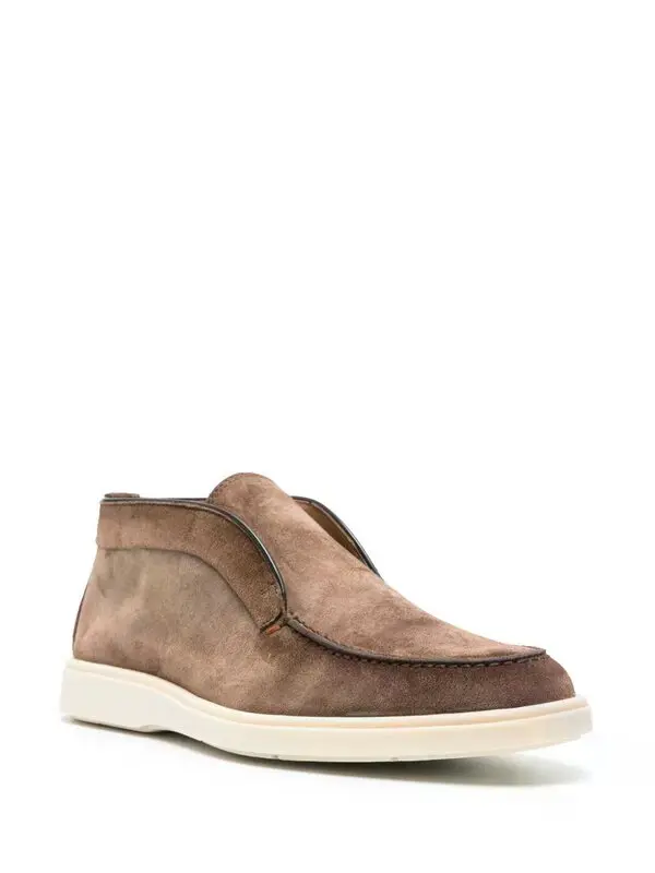 Santoni Desert Suede Boots - Brown