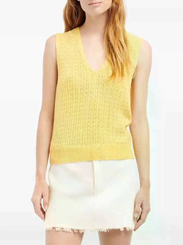 BARRIE V-neck Cashmere Top