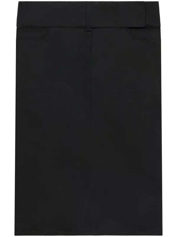COURREGES Belted Midi Skirt - Black