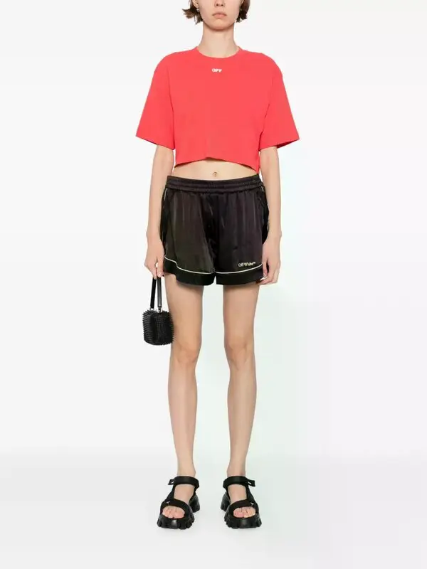 Off-White Logo-embroidered Shorts