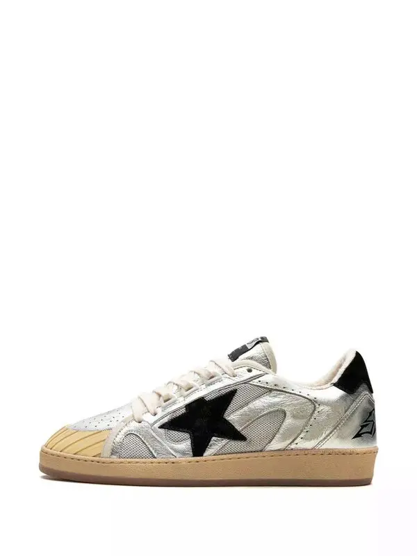 GOLDEN GOOSE Ball Star Silver/black Sneakers