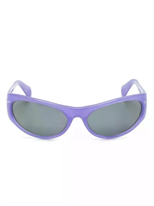 Off-White Napoli Round-frame Sunglasses - Purple