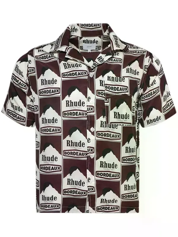 Rhude Moonlight Bordeaux Shirt - Brown