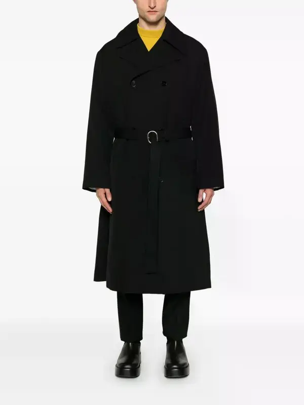 JIL SANDER Belted Double-breasted Coat