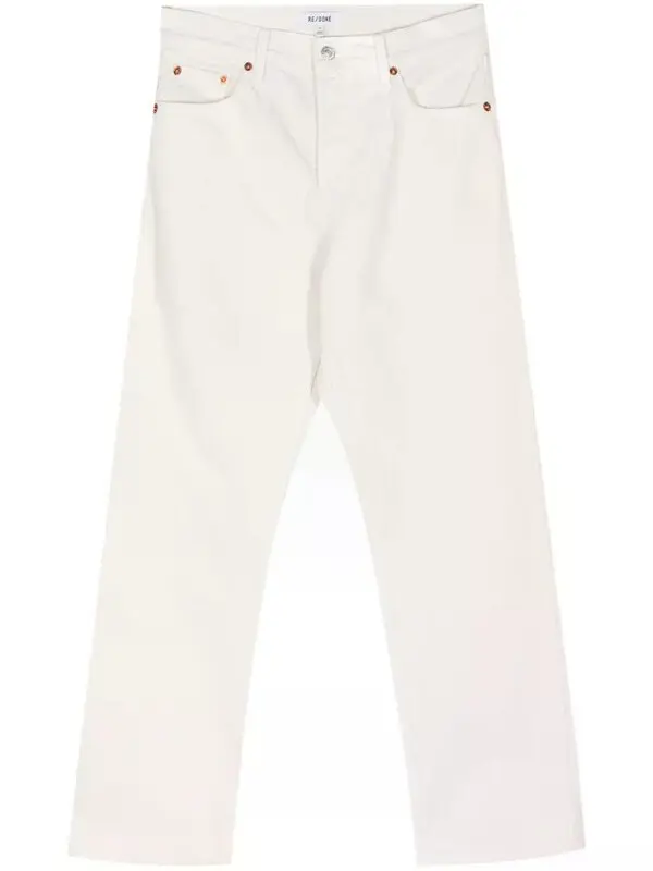 RE/DONE Easy Straight-leg Cropped Jeans