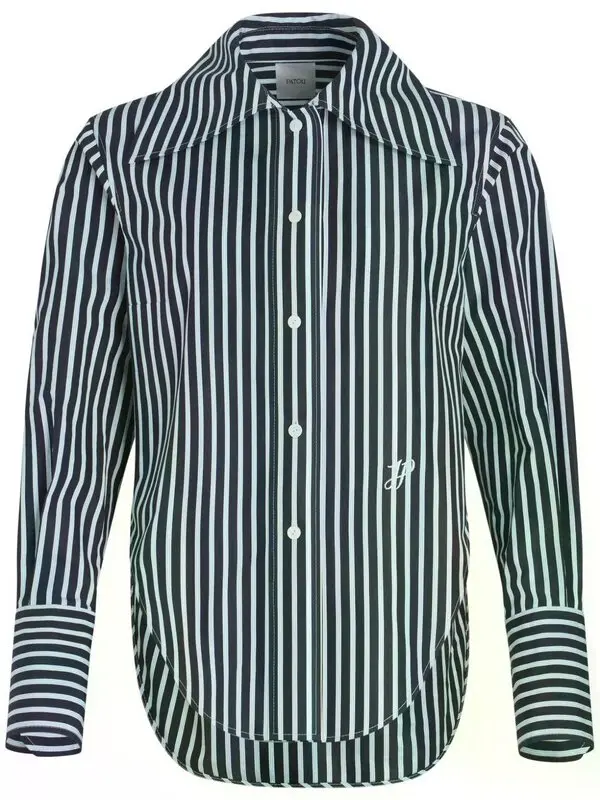 PATOU Striped Organic-cotton Shirt