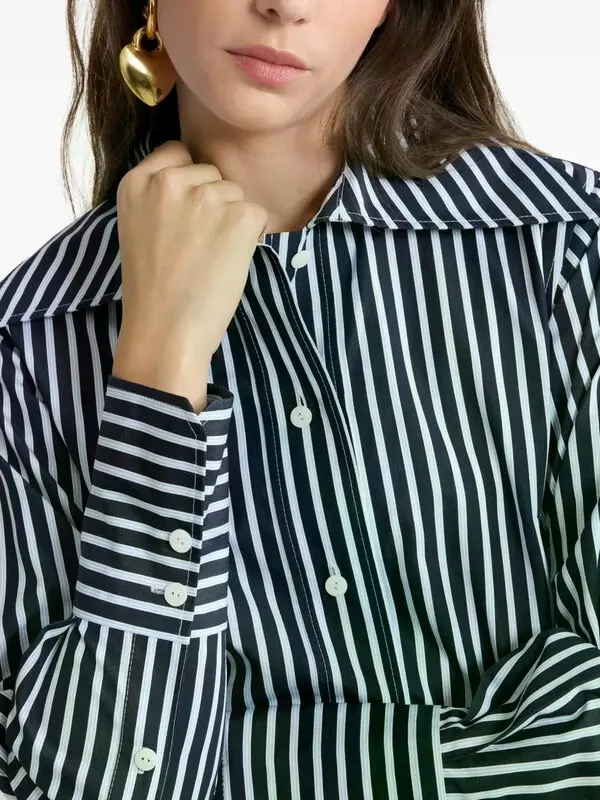 PATOU Striped Organic-cotton Shirt