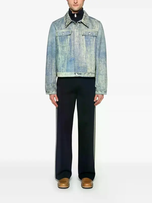 Camper Printed Denim Jacket - Blue
