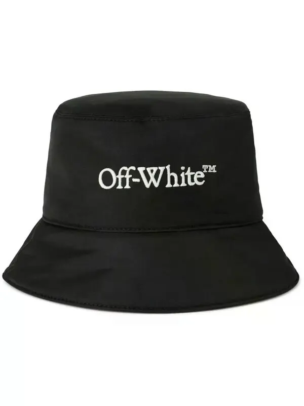 Off-White Embroidered Bucket Hat