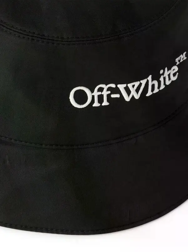 Off-White Embroidered Bucket Hat