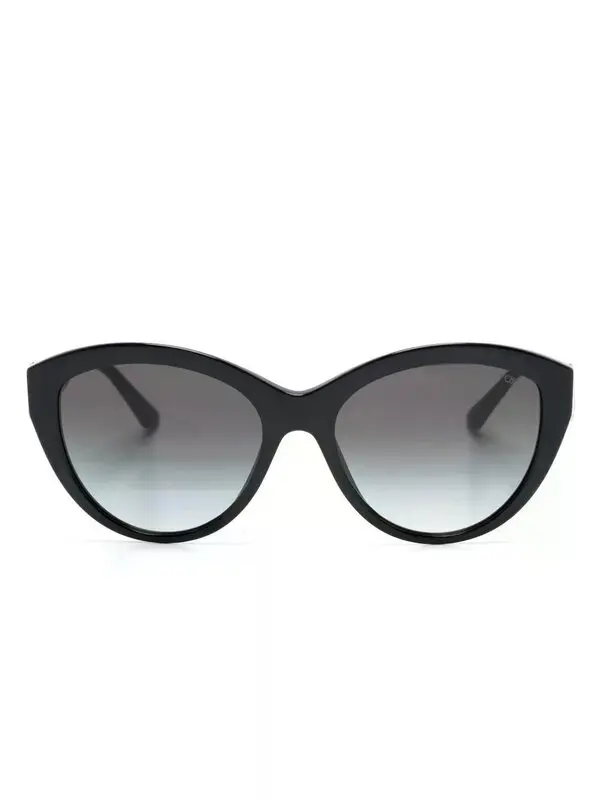 JIMMY CHOO Round Frame Sunglasses - Black