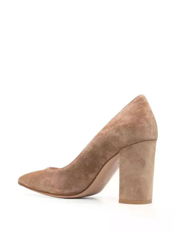 GIANVITO ROSSI Piper 85mm Suede Pumps - Brown