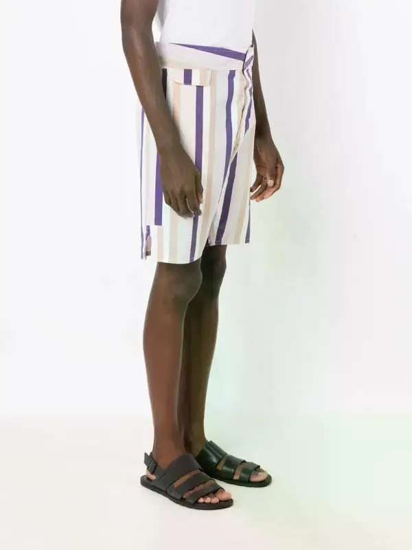 AMIR SLAMA Striped Bermuda Shorts