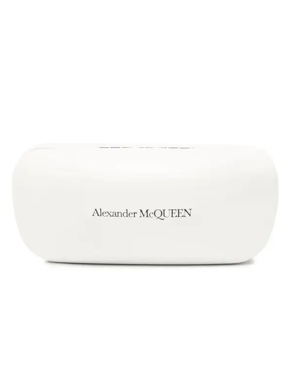 Alexander McQueen Skull-appliqué Square-frame Sunglasses