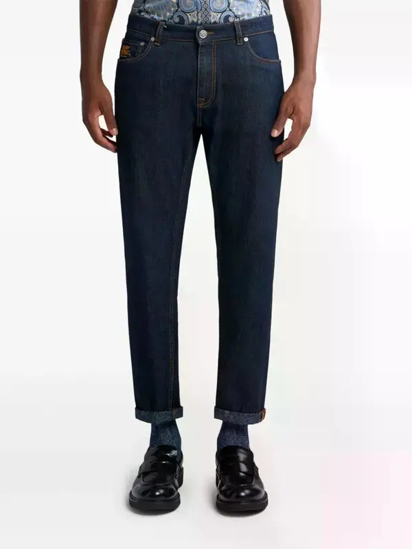 Etro Paisley Ankle Jeans
