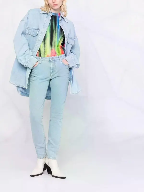 Attico High-rise Straight-leg Jeans