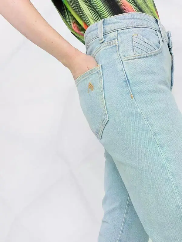 Attico High-rise Straight-leg Jeans