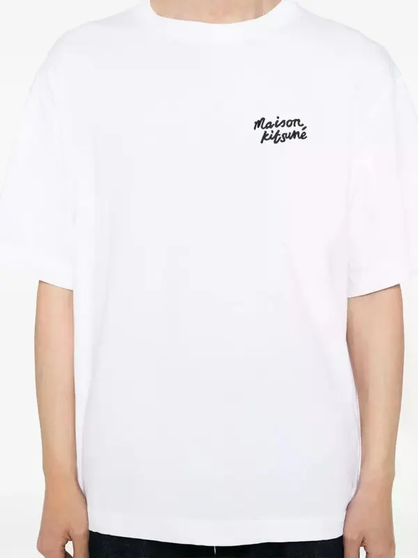 Maison Kitsuné Handwriting Embroidered T-shirt