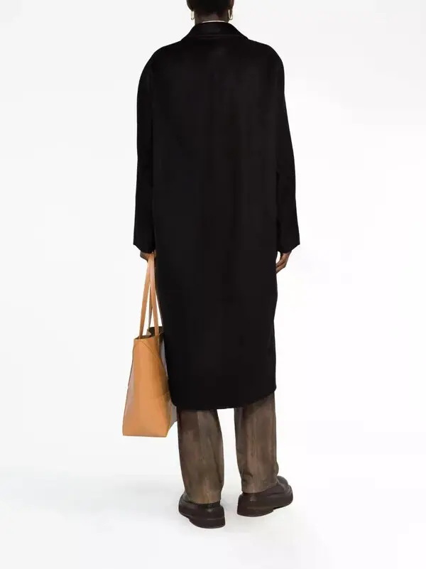 Prada Logo-embroidered Cashmere Coat