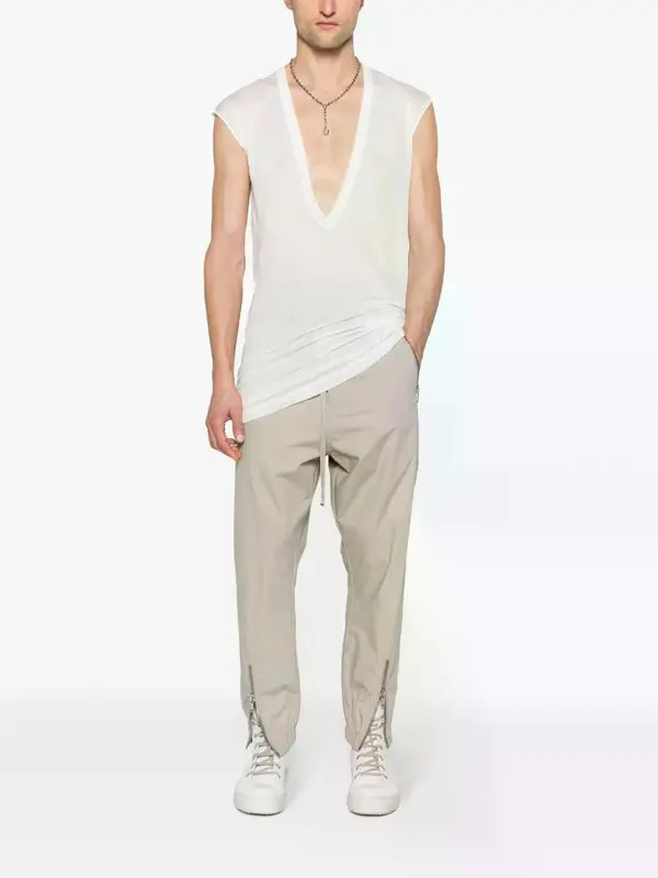 Rick Owens Tecuatl Drop-crotch Track Pants - Neutrals