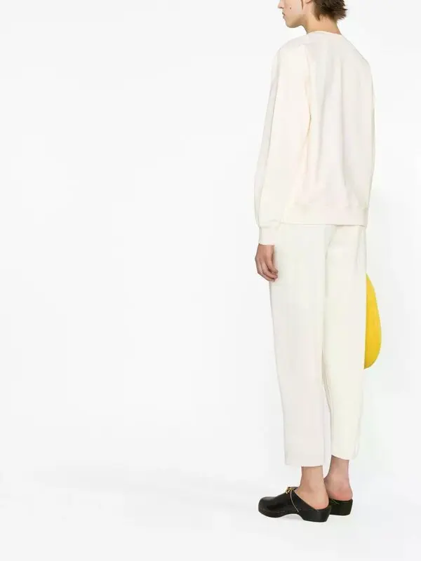 BARRIE B-logo Cotton-cashmere Sweatshirt - Neutrals